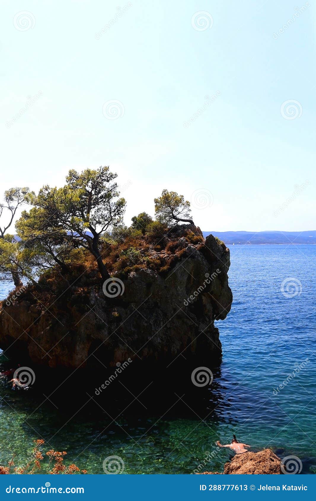 Brela Stone Kamen Brela, Symbol Of Brela, A Popular Natural Attraction ...