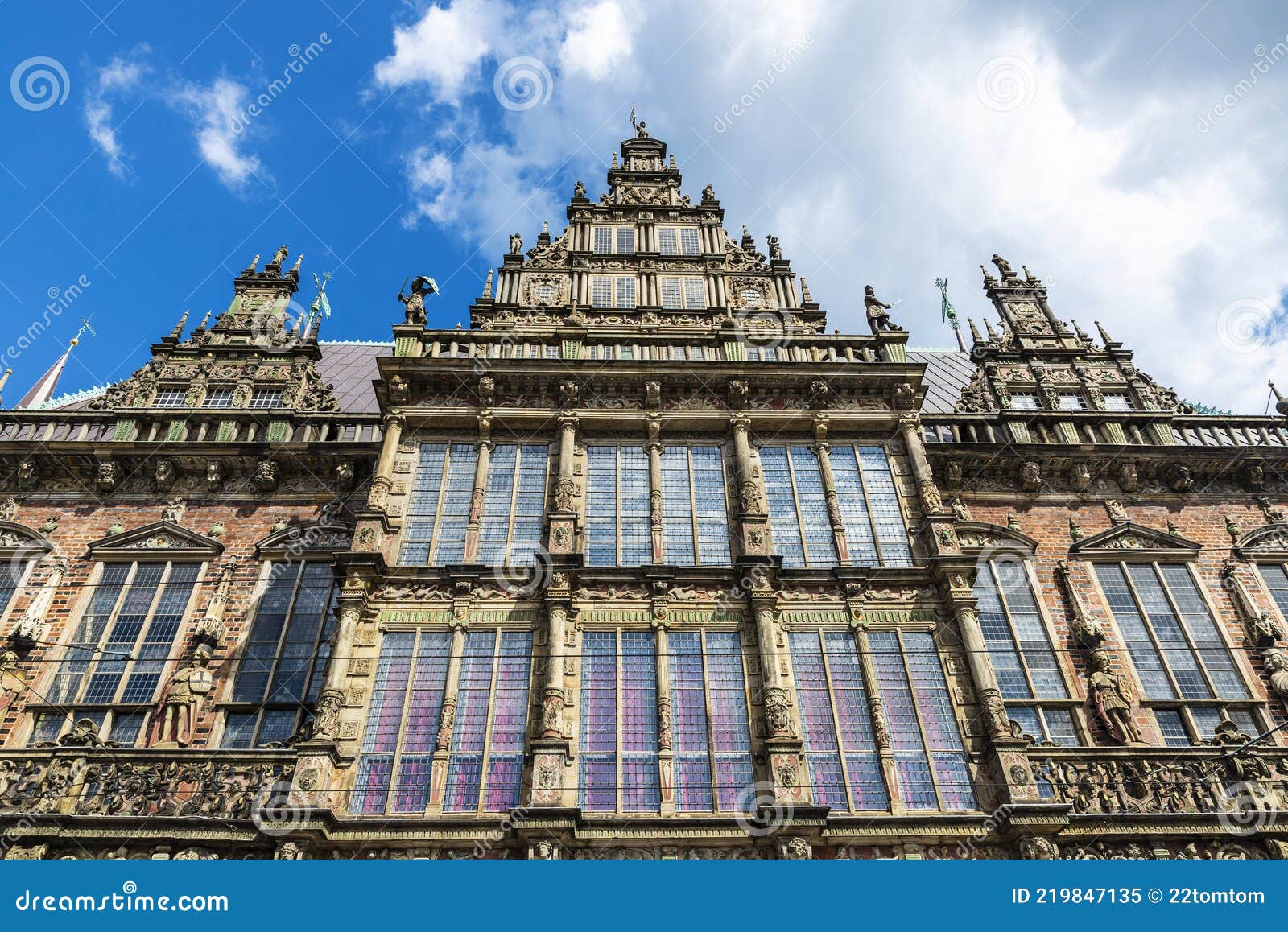 Bremen City Hall in Bremen, Germany Stock Image - Image of urban, hall ...