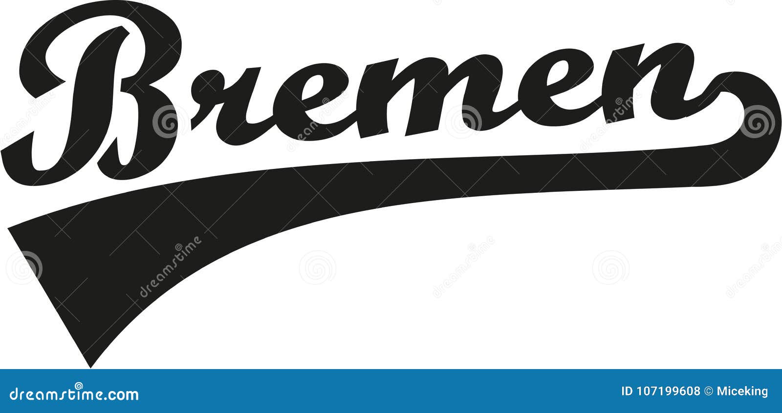 Bremen Germany retro stock vector. Illustration of contour - 107199608