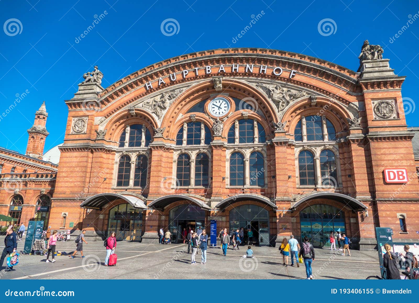 BREMEN, GERMANY - September 22, 2019: Traditional Central Station in ...