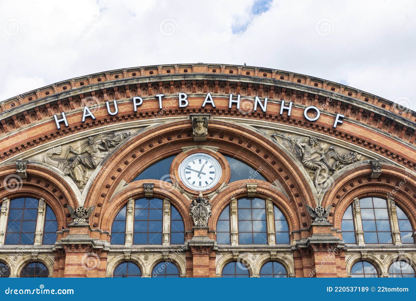 Bremen Railway Station in Bremen, Germany Stock Image - Image of facade ...