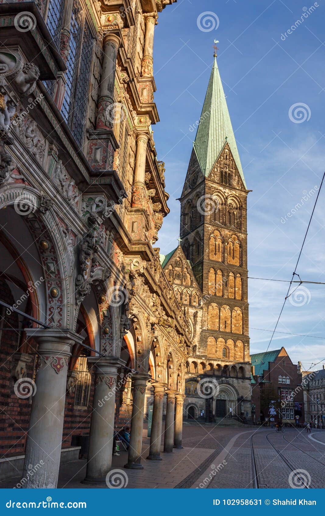 Bremen Town Musicians Bronze Statue, Bremen, Germany Stock Photography ...