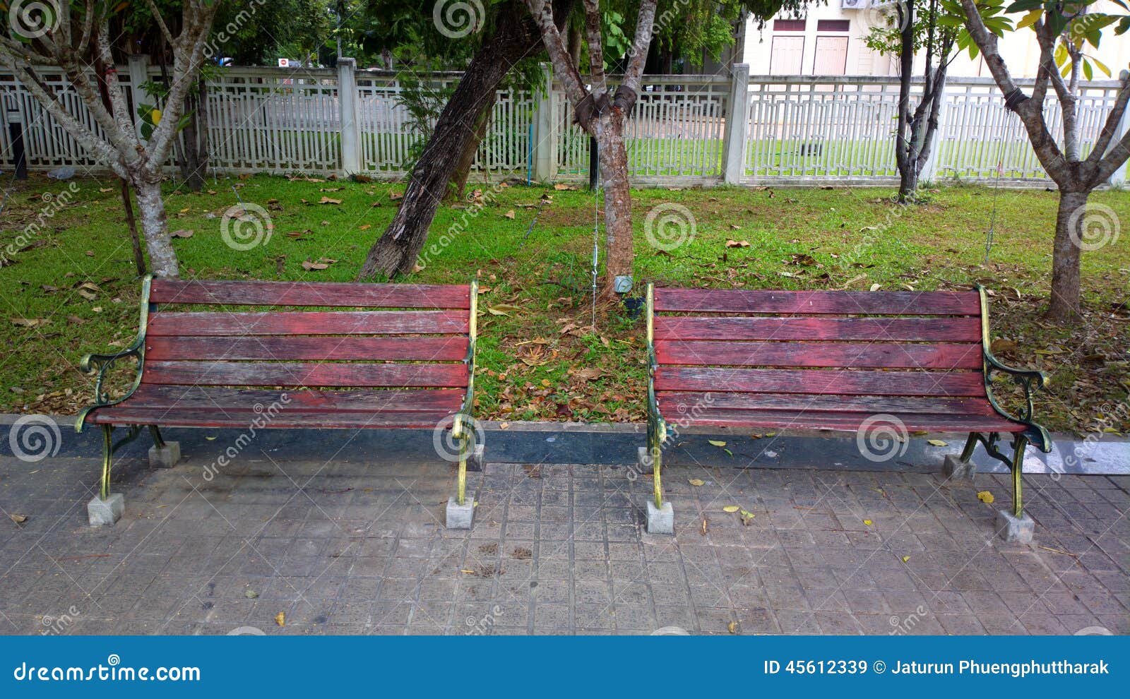 Brench in a park stock image. Image of winter, scence - 45612339