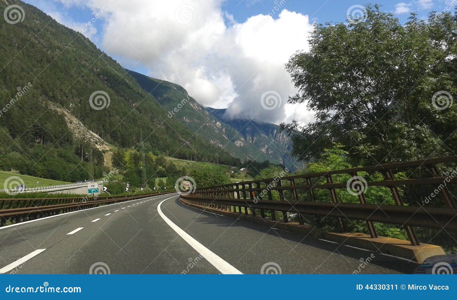 Brennero highway stock image. Image of mountains, italy - 44330311