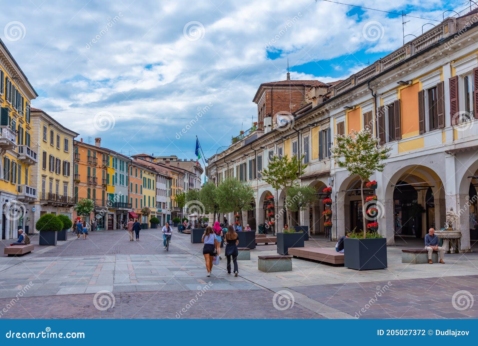 BRESCIA, ITALY, JULY 15, 2019: View of Corso Palestro in Brescia, Italy ...
