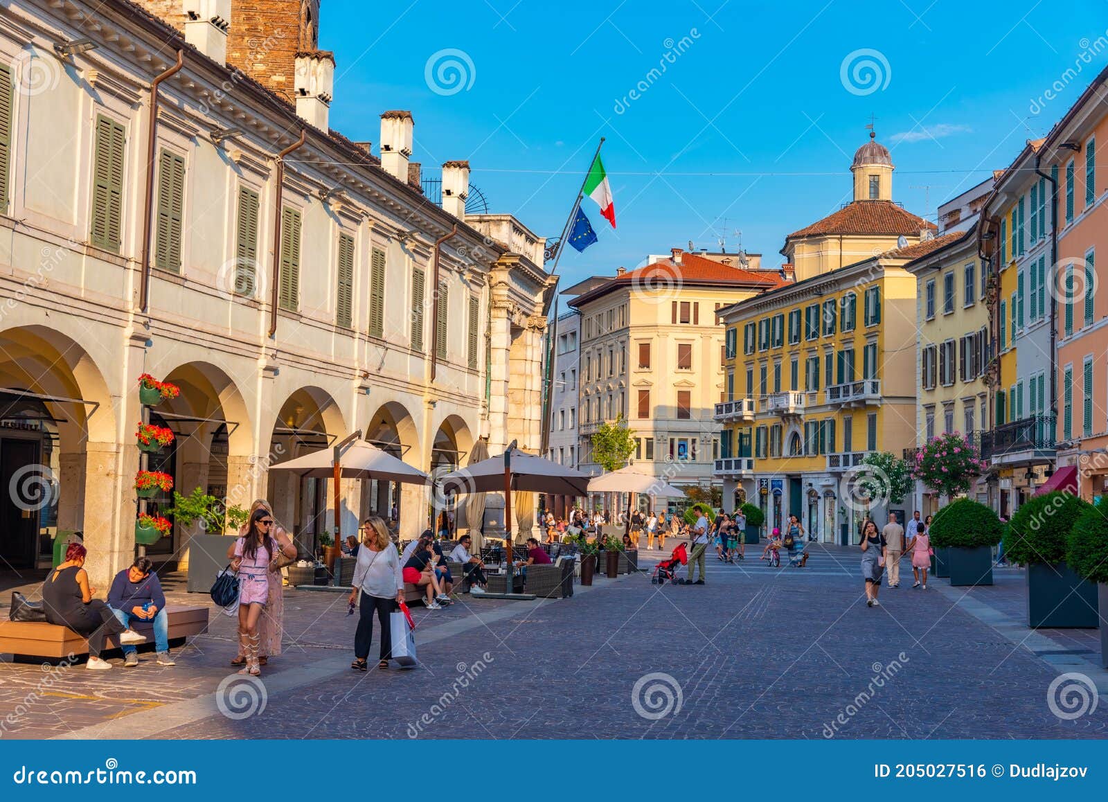 BRESCIA, ITALY, JULY 15, 2019: View of Corso Palestro in Brescia, Italy ...