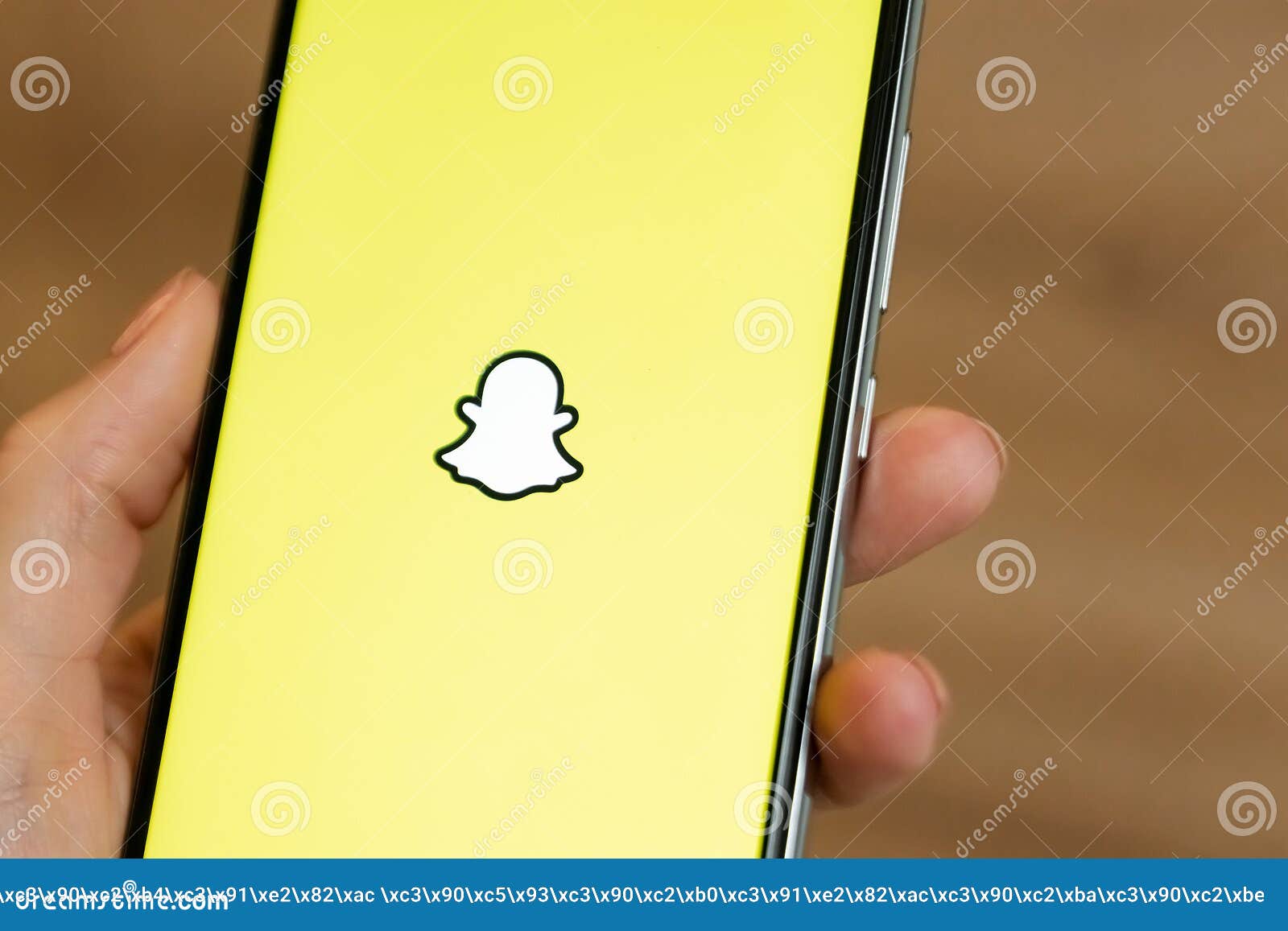 Brest, Belarus, January 31, 2020: Snapchat Logo on a Xiaomi Redmi Note ...