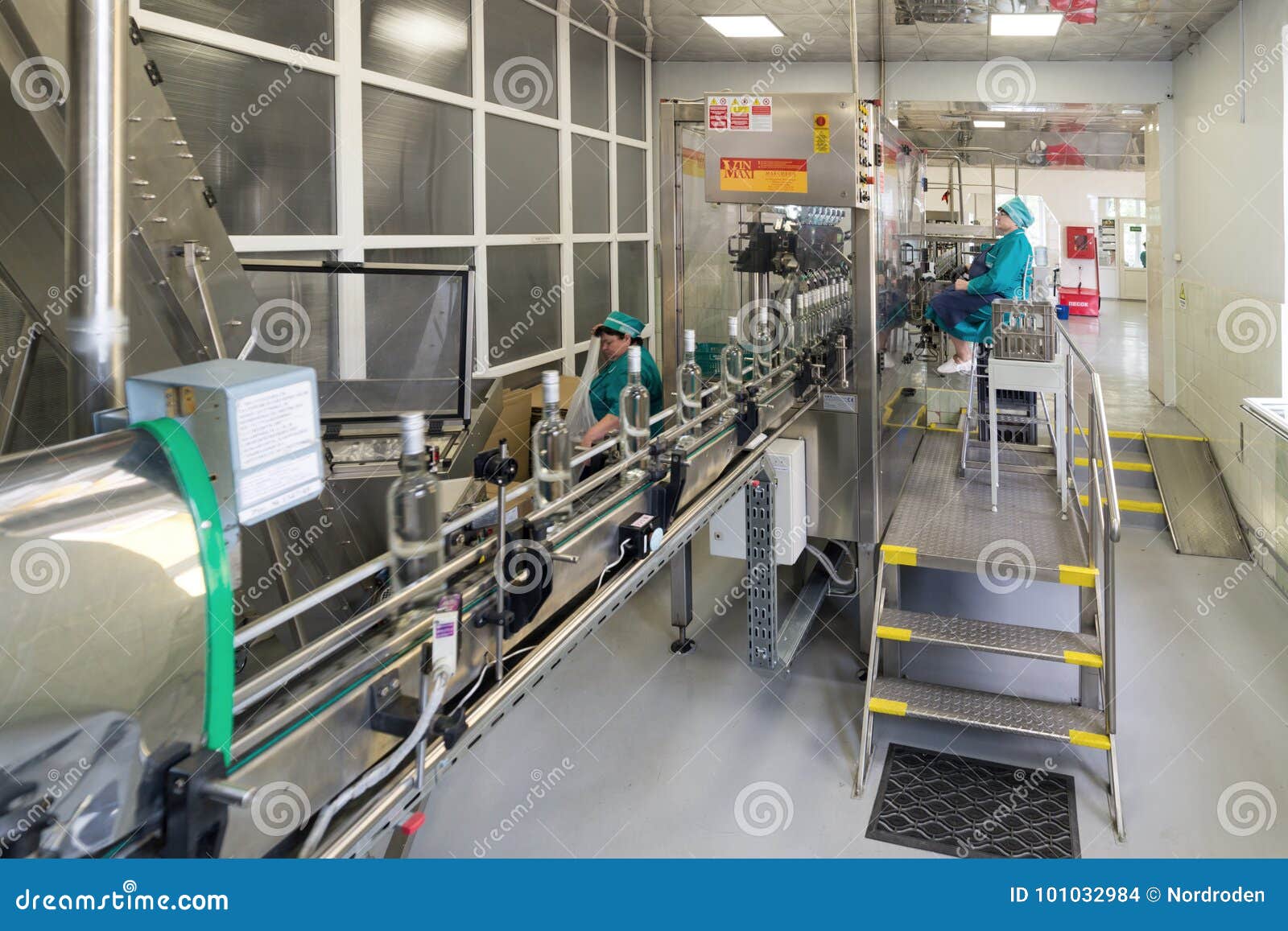 Brest Distillery. the Bottling Line of Vodka. Editorial Stock Image ...
