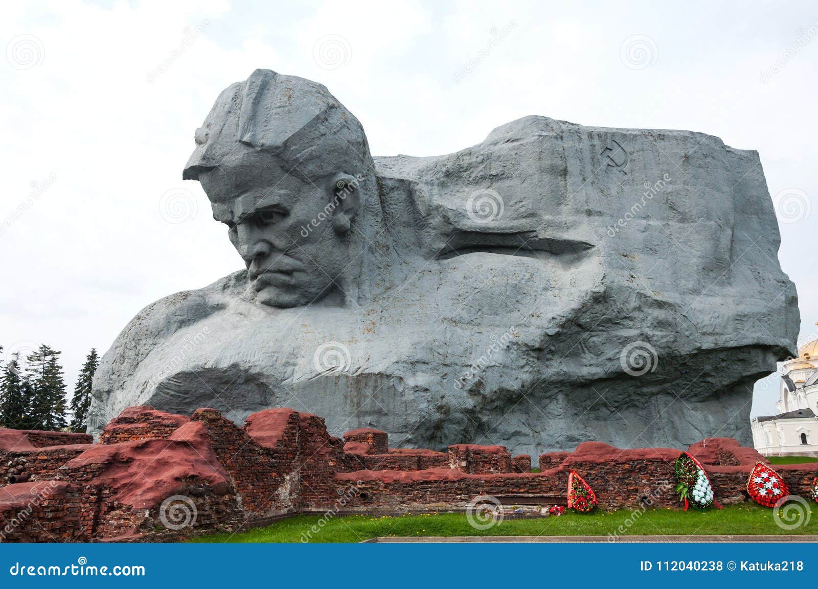Brest, Belarus - May 2, 2016: the Main Monument of the Memorial Complex ...