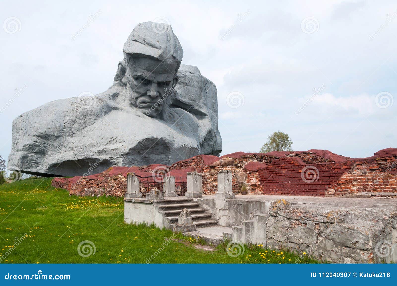 Brest, Belarus - May 2, 2016: the Main Monument of the Memorial Complex ...
