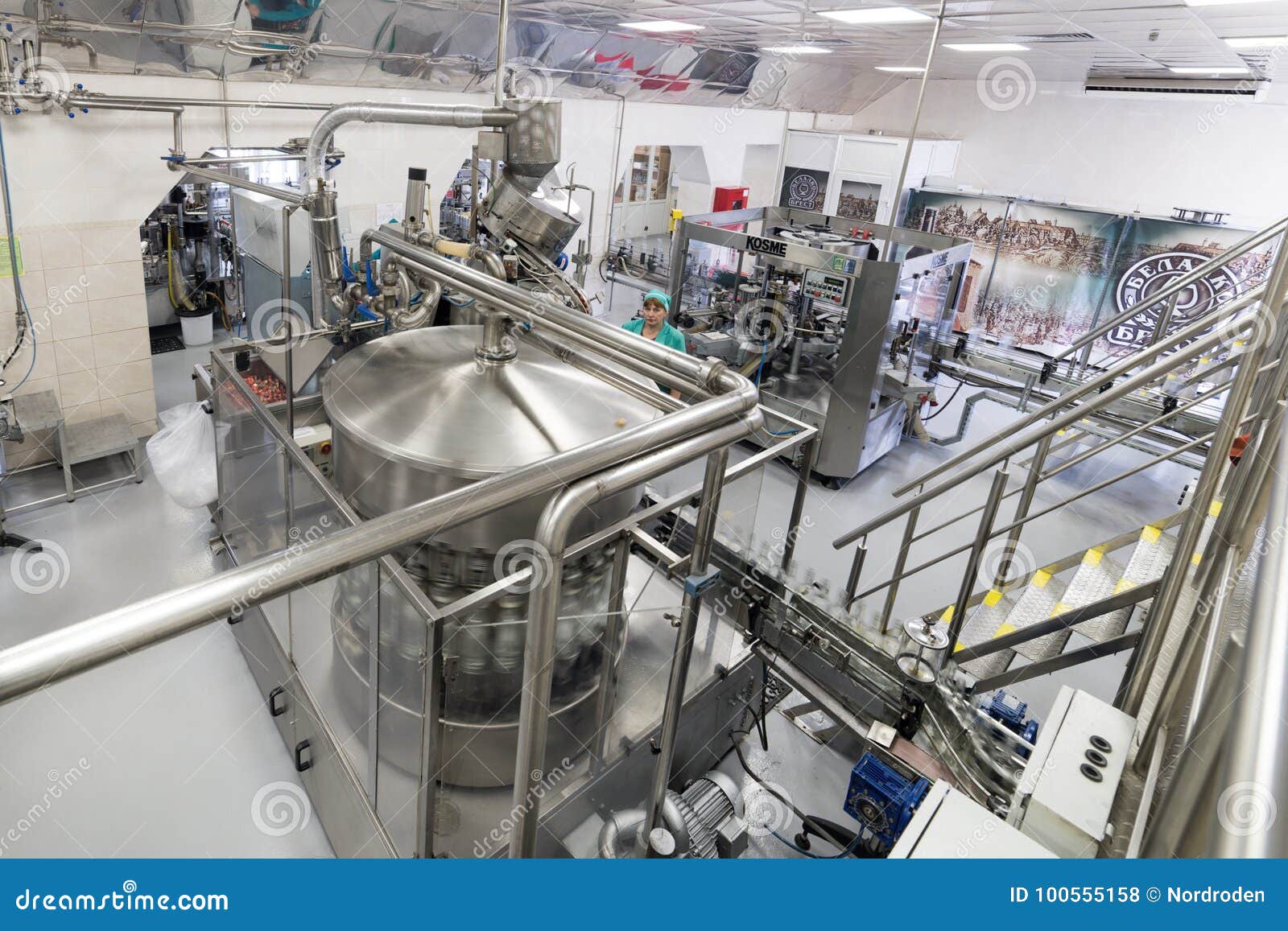Brest Distillery. the Bottling Line of Vodka. Editorial Stock Photo ...