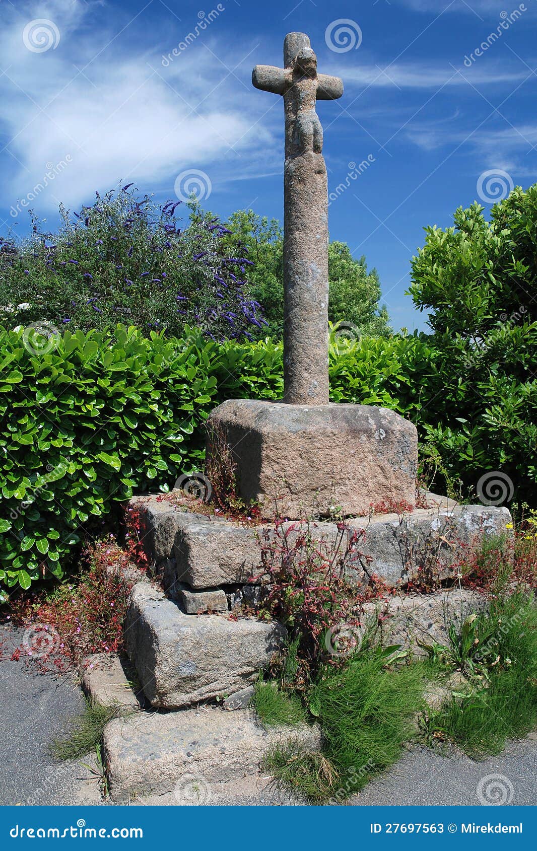 Bretone stone cross stock image. Image of sight, architecture - 27697563