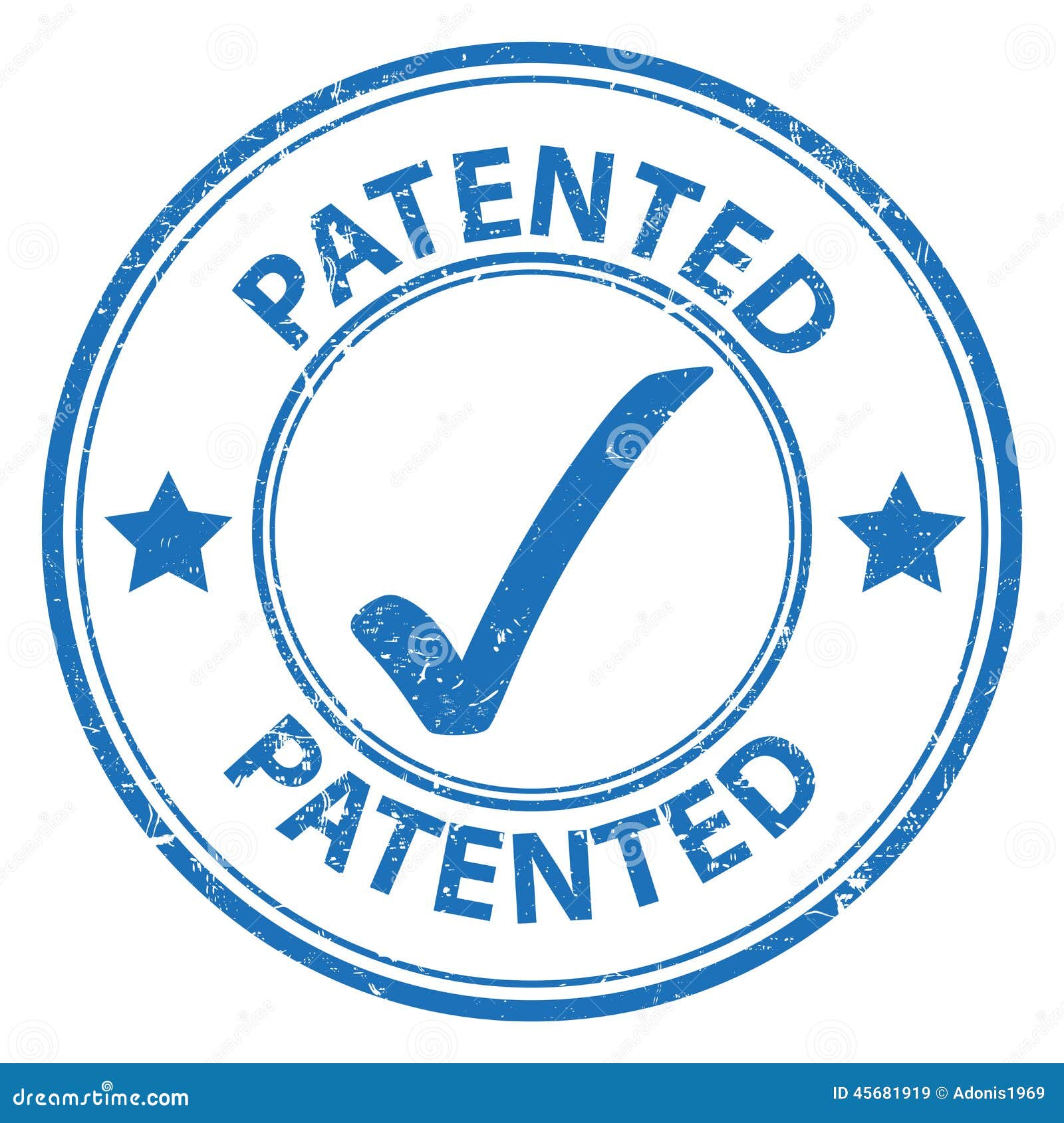 Breveté illustration de vecteur. Illustration du confirmation - 45681919