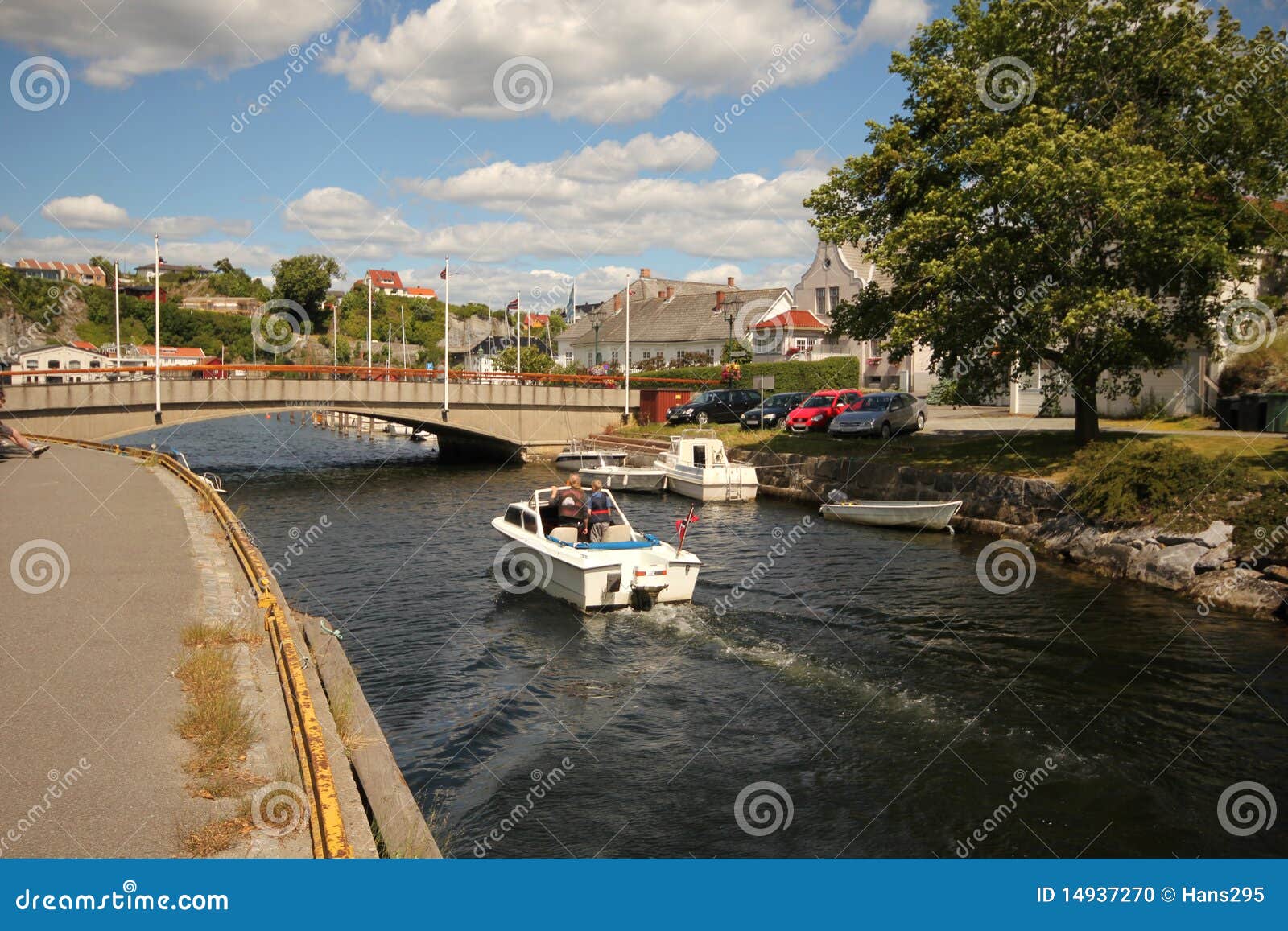 Brevik Town in South Norway. Stock Photo - Image of boat, summer: 14937270