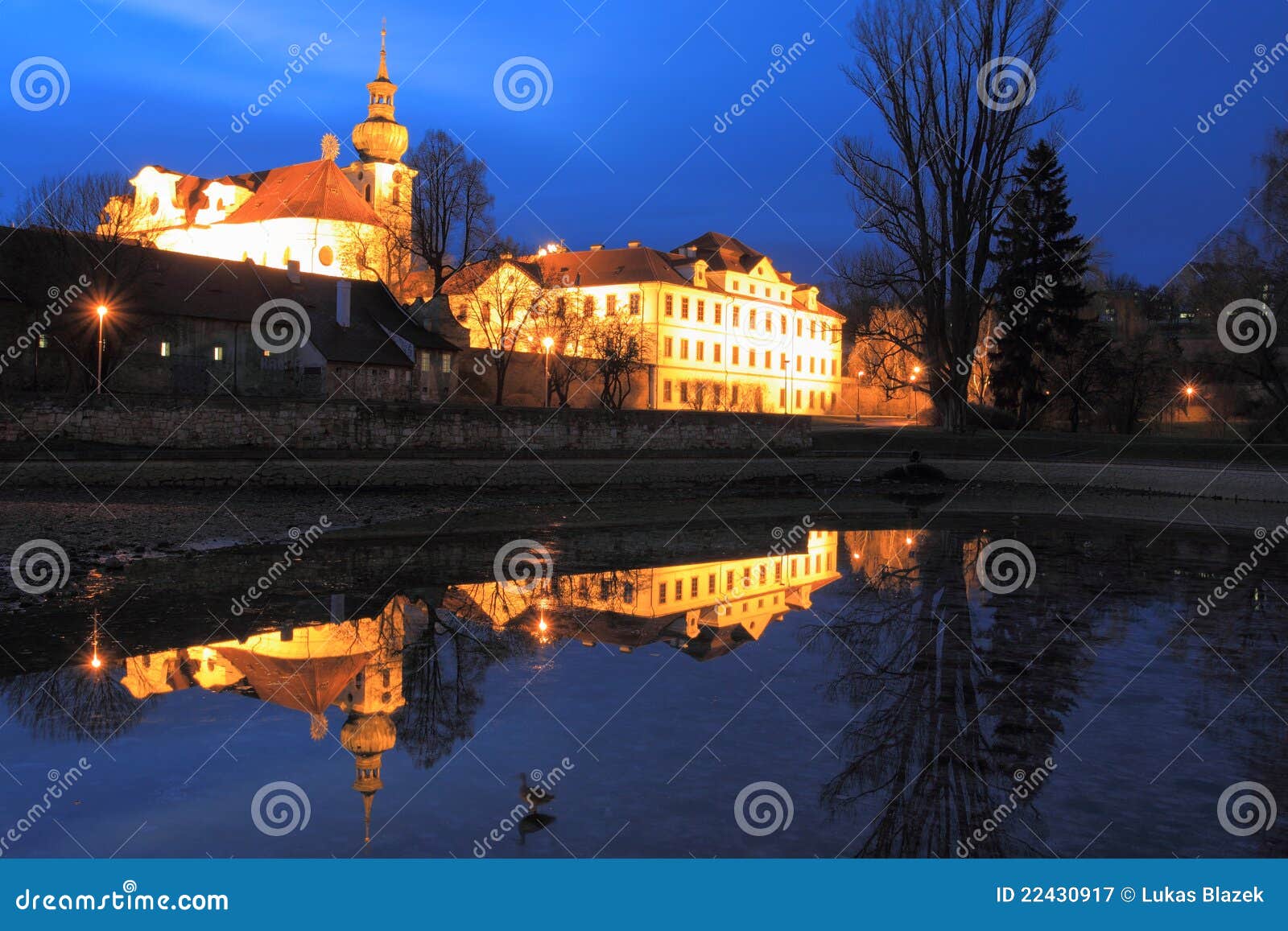 Brevnov Monastery Reflecting Water Stock Photos - Free & Royalty-Free ...