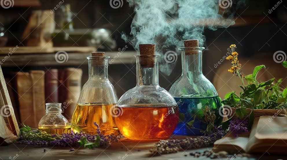 Brew a Potion Day Mysterious Potion Brewing Set in Rustic Alchemy Lab ...