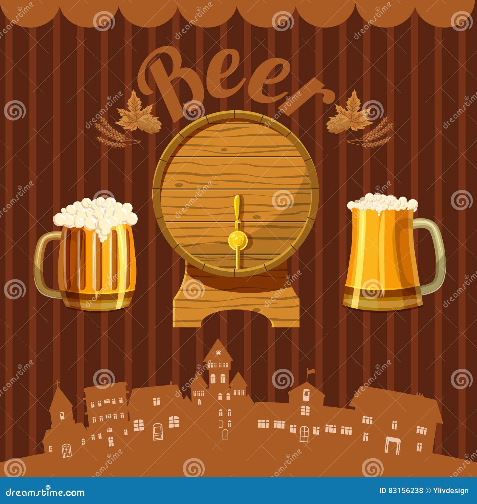 Brewery Concept. Craft Beer Production, Modern Brewing Process Cartoon ...