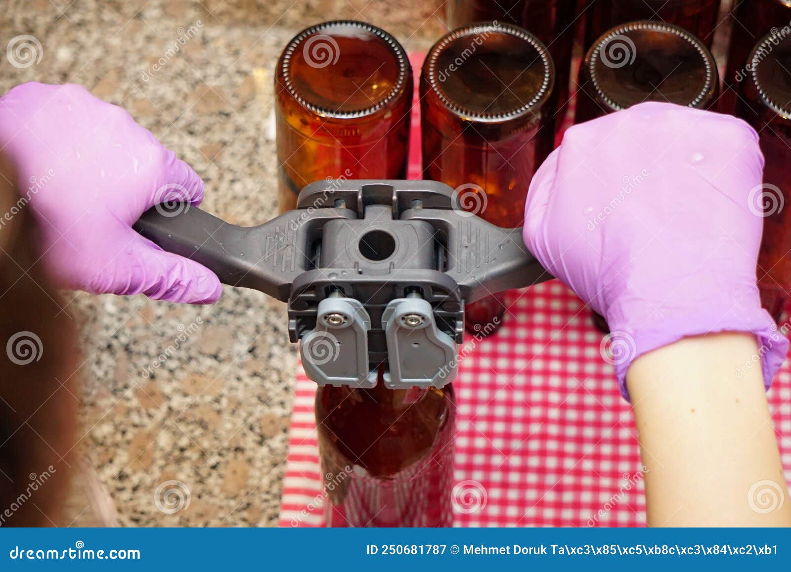 Brewing Home Beer Process at Home in the Kitchen Stock Image - Image of ...