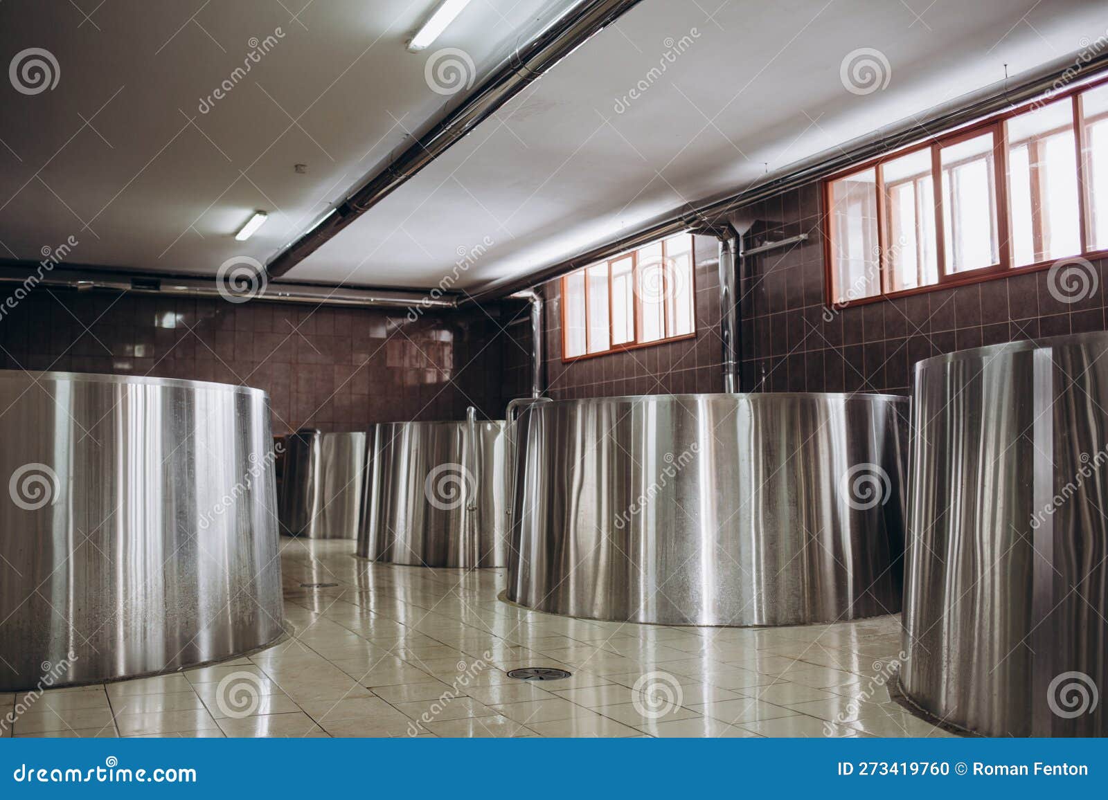 Brewing Production Vats. Modern Beer Factory Stock Photo - Image of ...