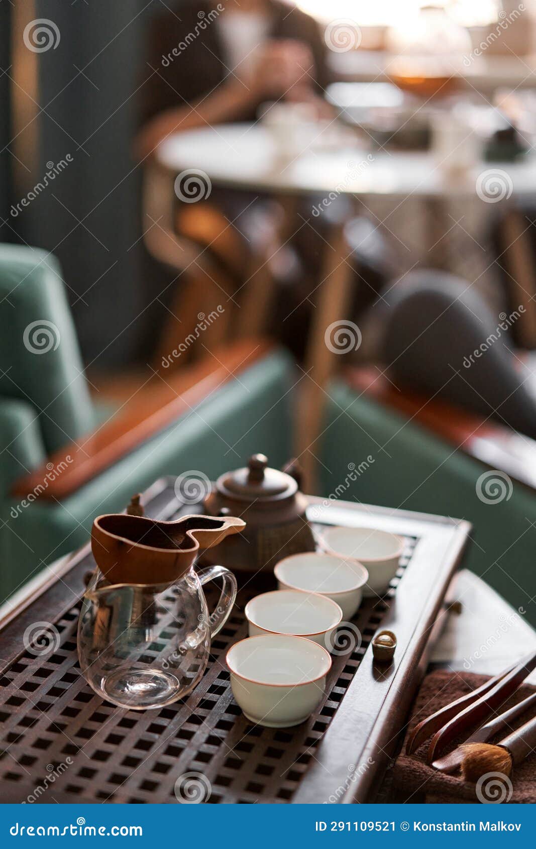 Brewing White Tea in a Transparent Teapot. Everything is Ready for the ...