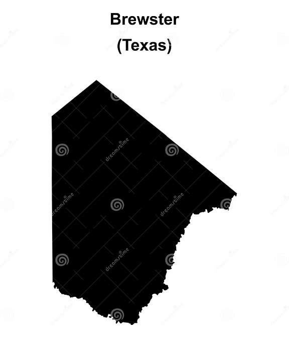 Brewster outline map stock illustration. Illustration of territory ...