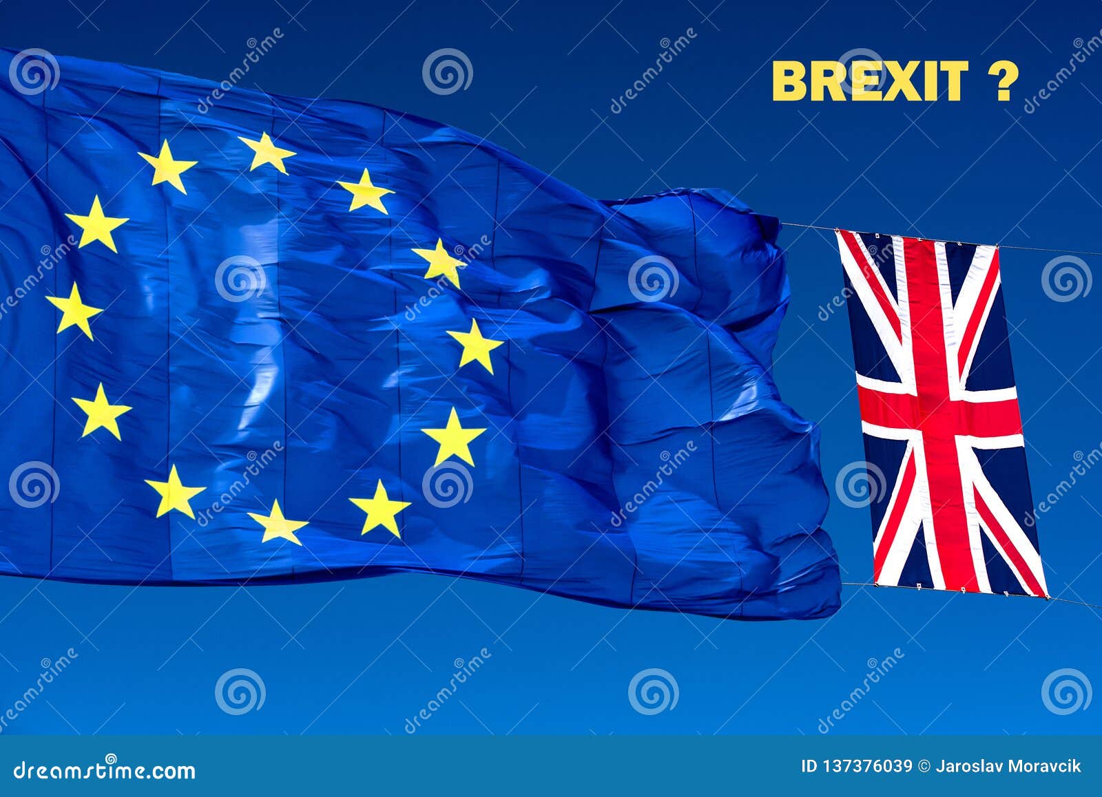 Brexit concept with flags stock image. Image of text - 137376039