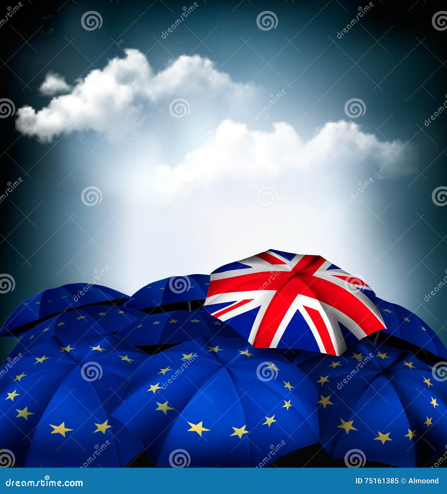 Concept Of The Union That Is Strength, With Two Men Who Unite Their ...