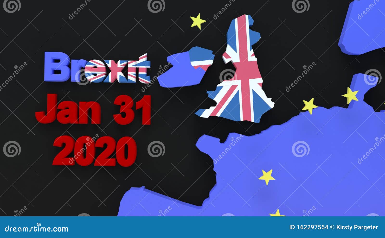 Brexit Graphic stock photo. Image of union, render, damage - 162297554