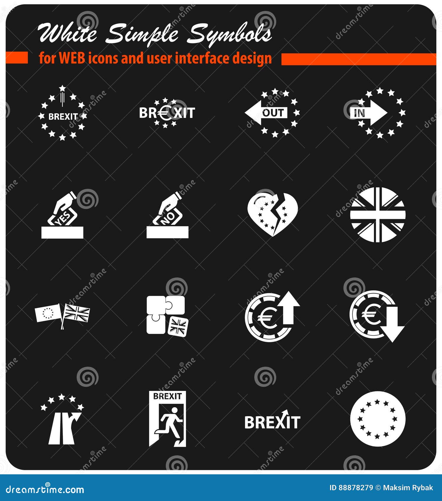 Brexit icon set stock illustration. Illustration of character - 88878279