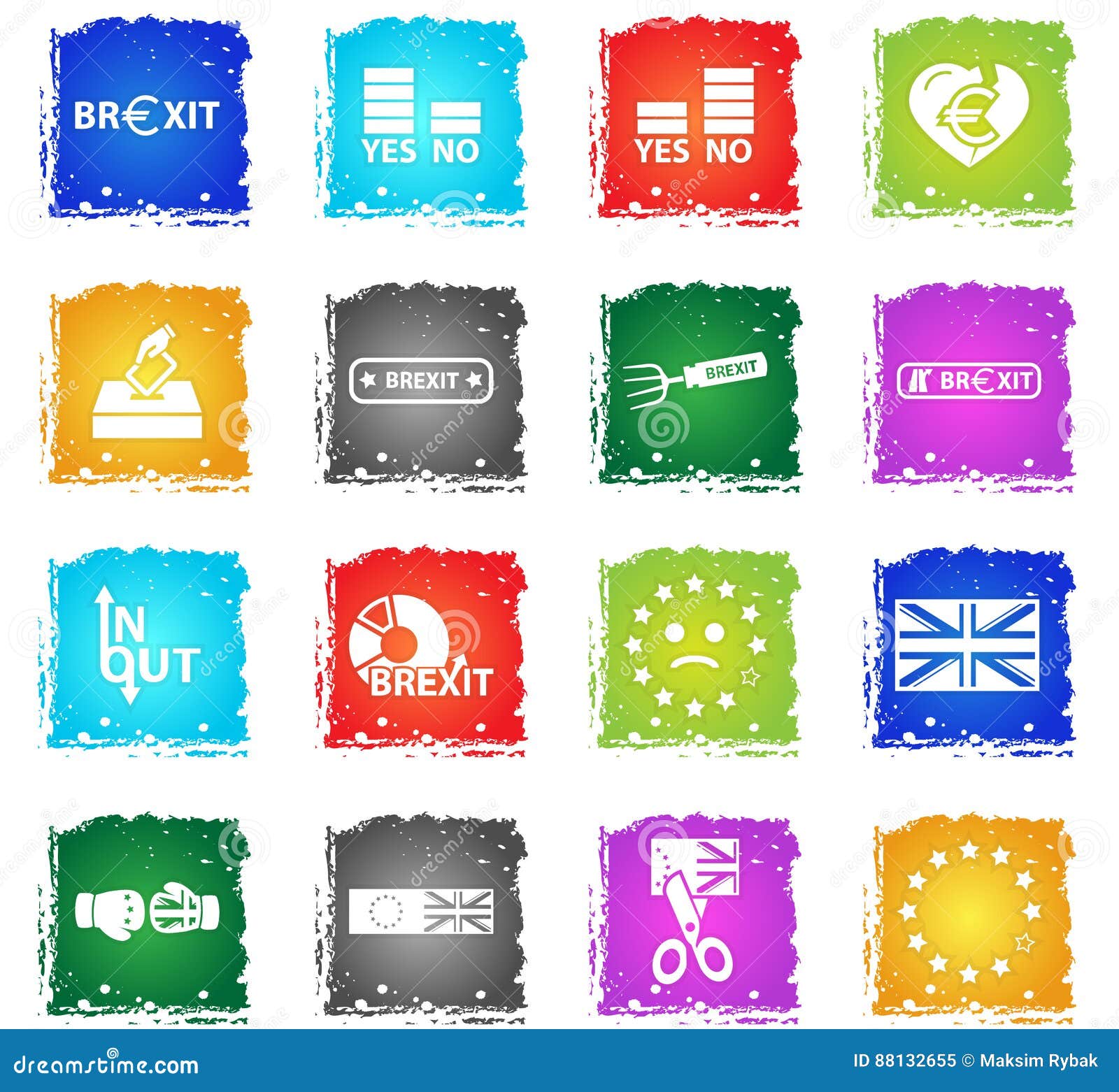 Brexit icon set stock illustration. Illustration of isolated - 88132655