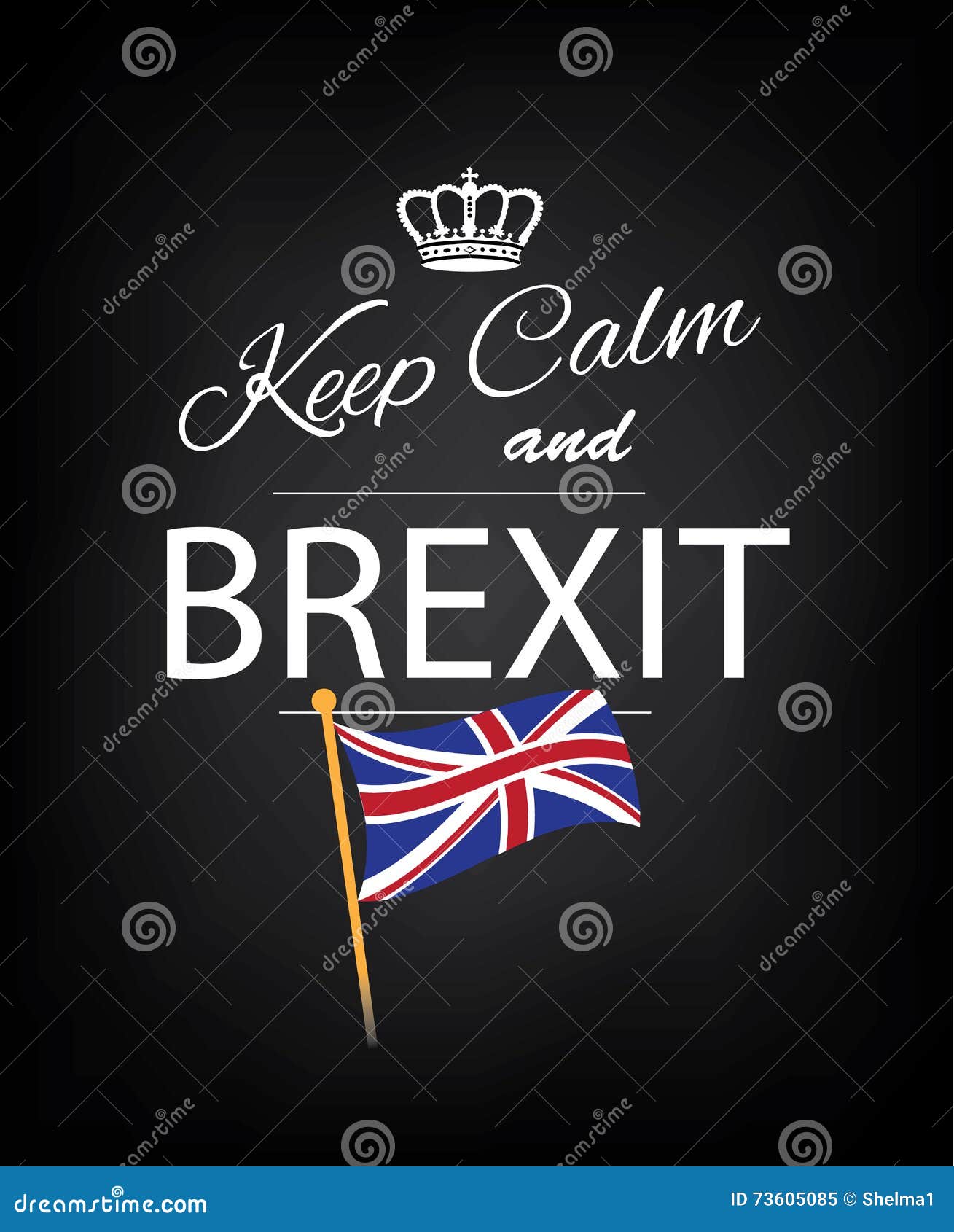 Brexit keep calm poster stock illustration. Illustration of finance ...