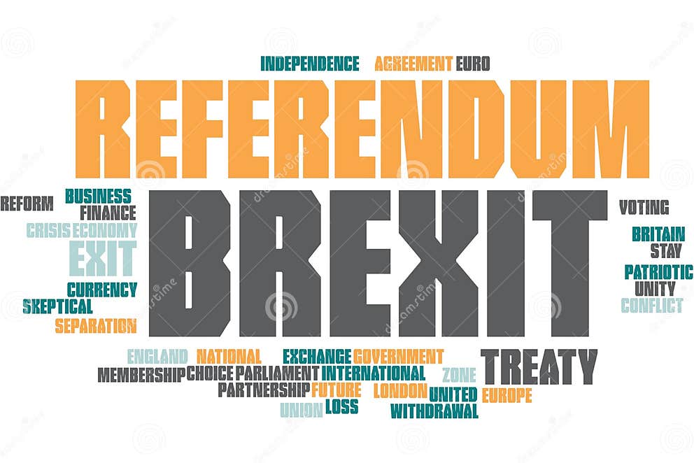 Brexit word cloud stock illustration. Illustration of choice - 140360403