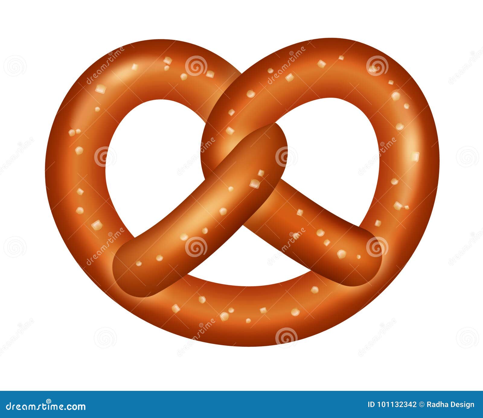 Brezel vektor abbildung. Illustration von brezel, auslegung - 101132342