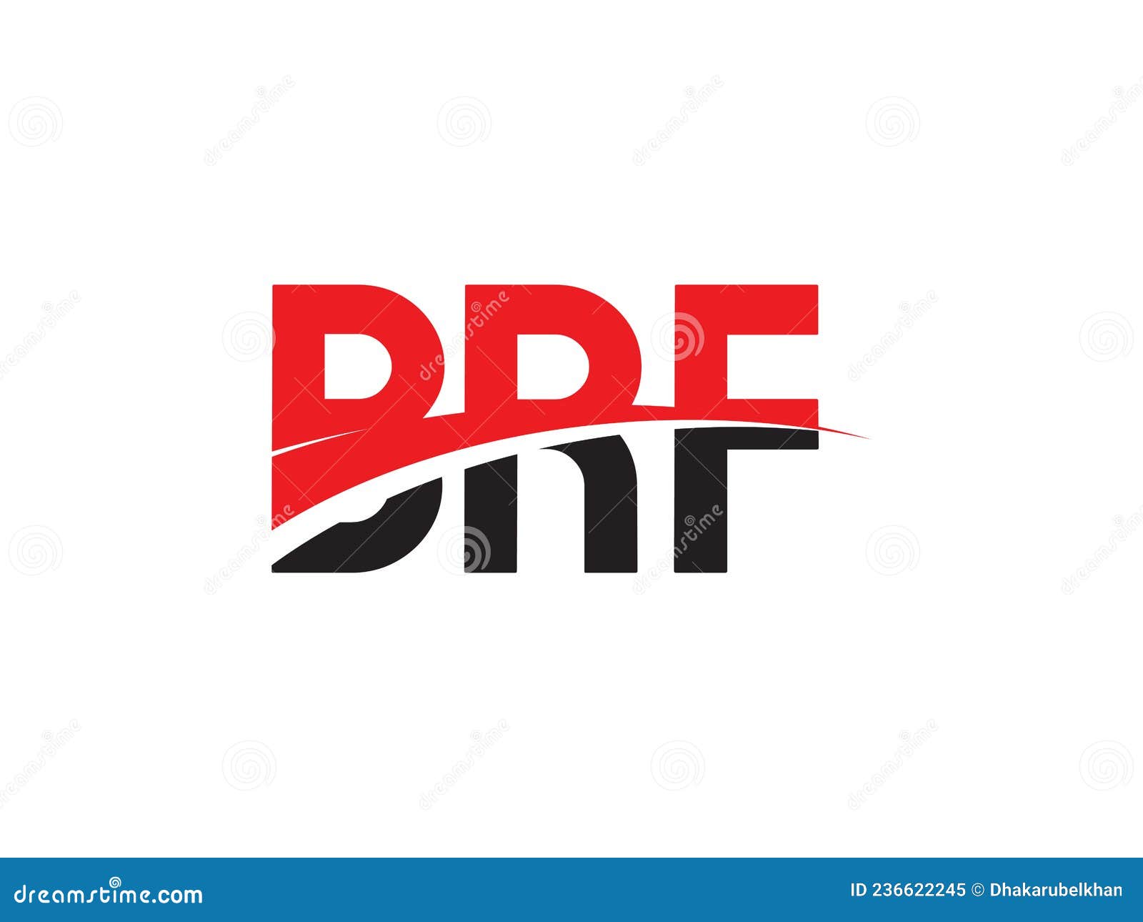 BRF Letter Initial Logo Design Vector Illustration Stock Vector ...