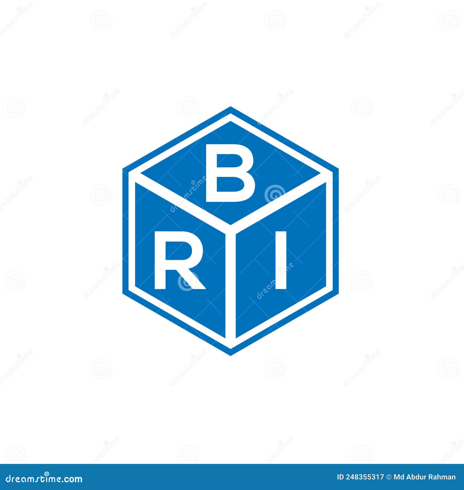 BRI Letter Logo Design On Black Background. BRI Creative Initials ...