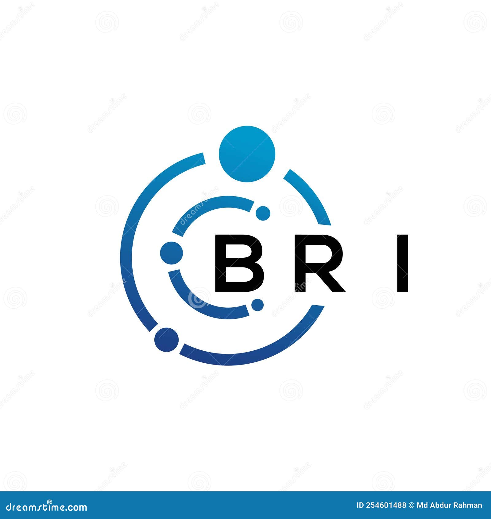 BRI Letter Logo Design On White Background. BRI Creative Initials ...