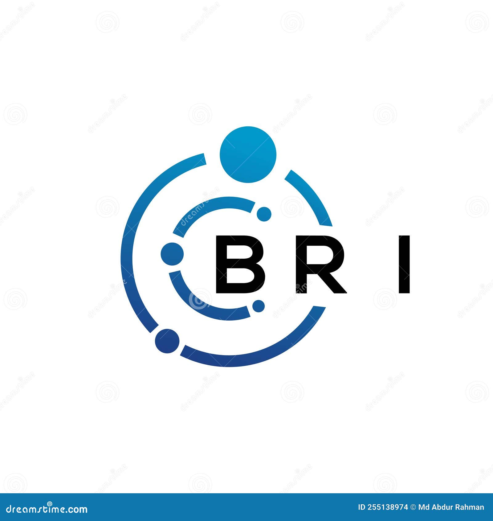 BRI Letter Logo Design On White Background. BRI Creative Initials ...