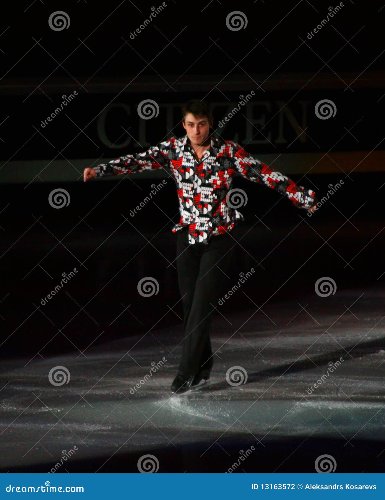 Brian Joubert (France) editorial photography. Image of arena - 13163572