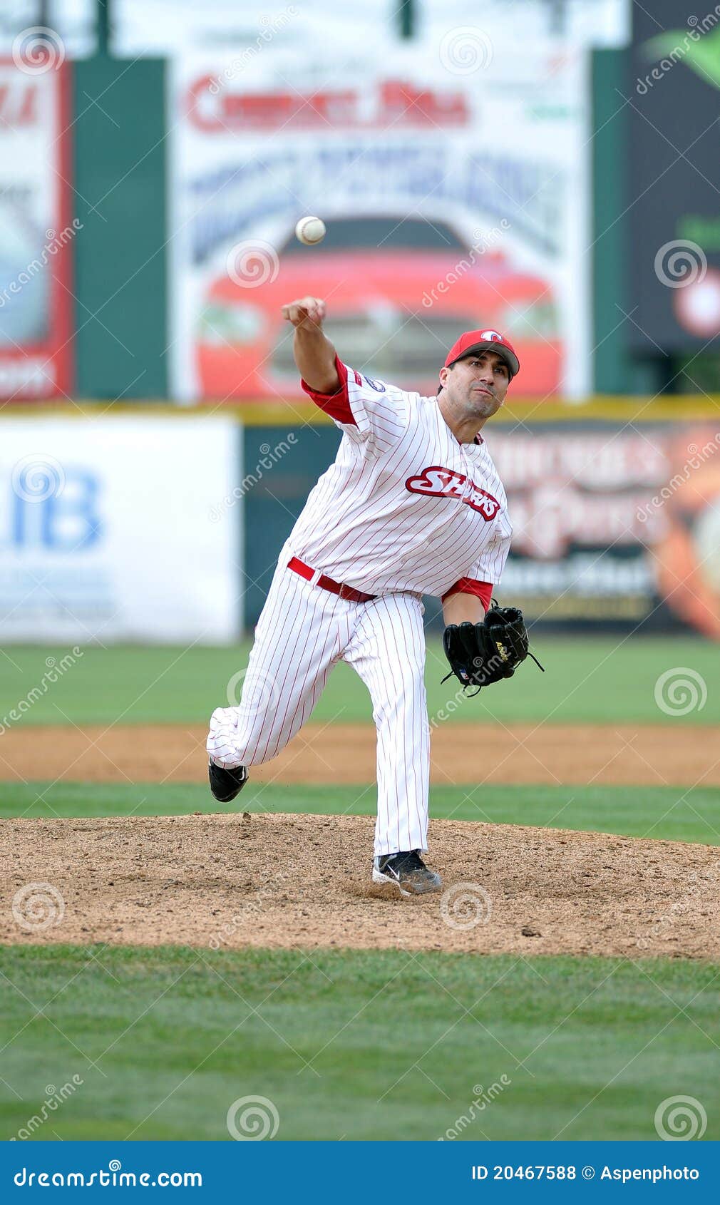Brian Stokes - Riversharks Pitcher - Baseball Editorial Stock Photo ...