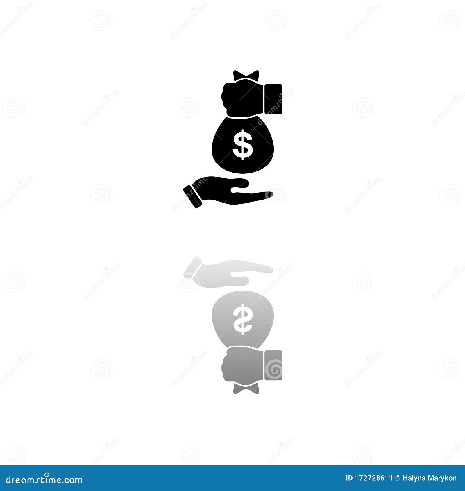 Bribe icon icon flat stock illustration. Illustration of business ...