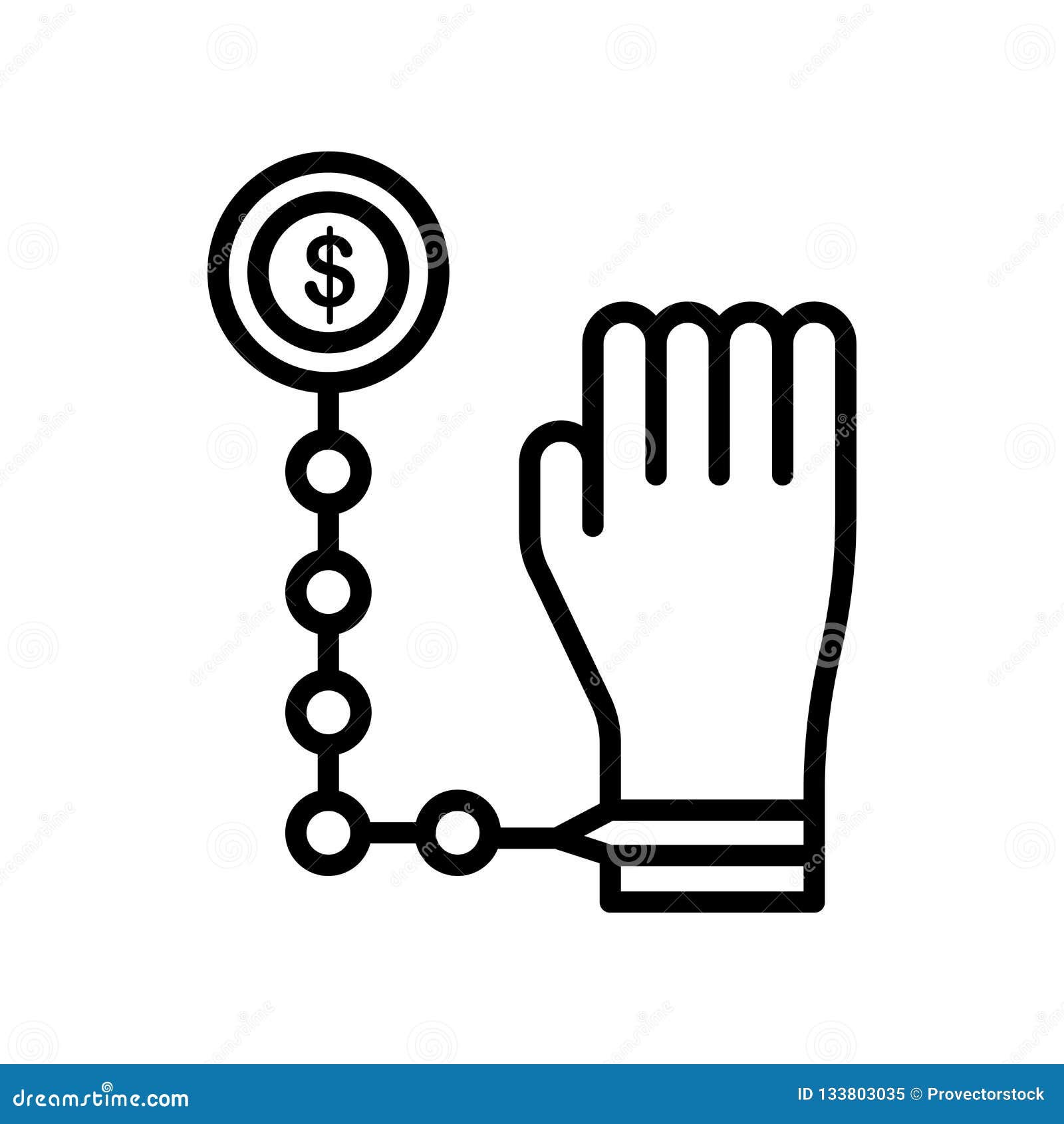 Bribe Icon Vector Sign and Symbol Isolated on White Background Stock ...