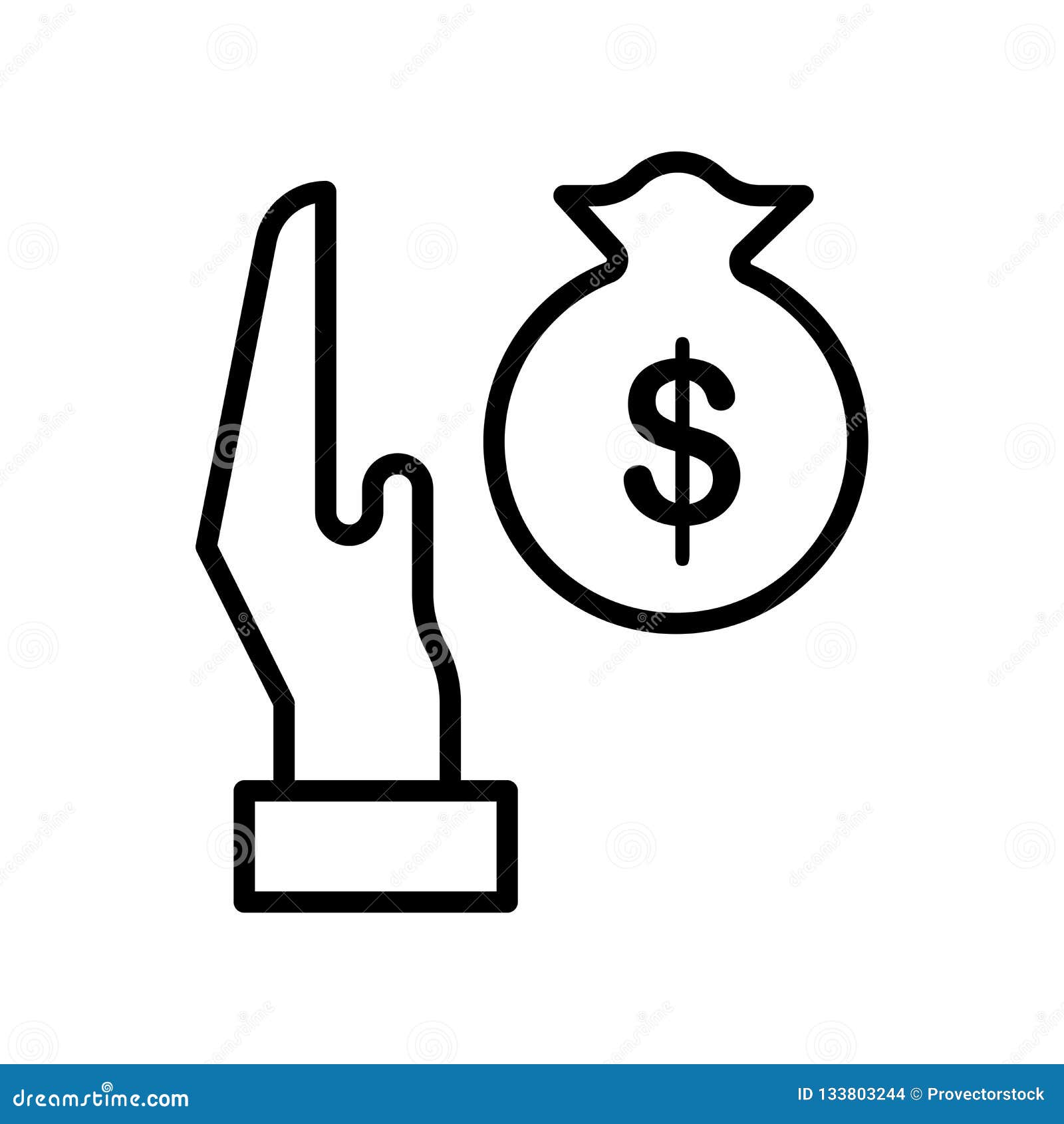 Bribe Icon Vector Sign and Symbol Isolated on White Background Stock ...