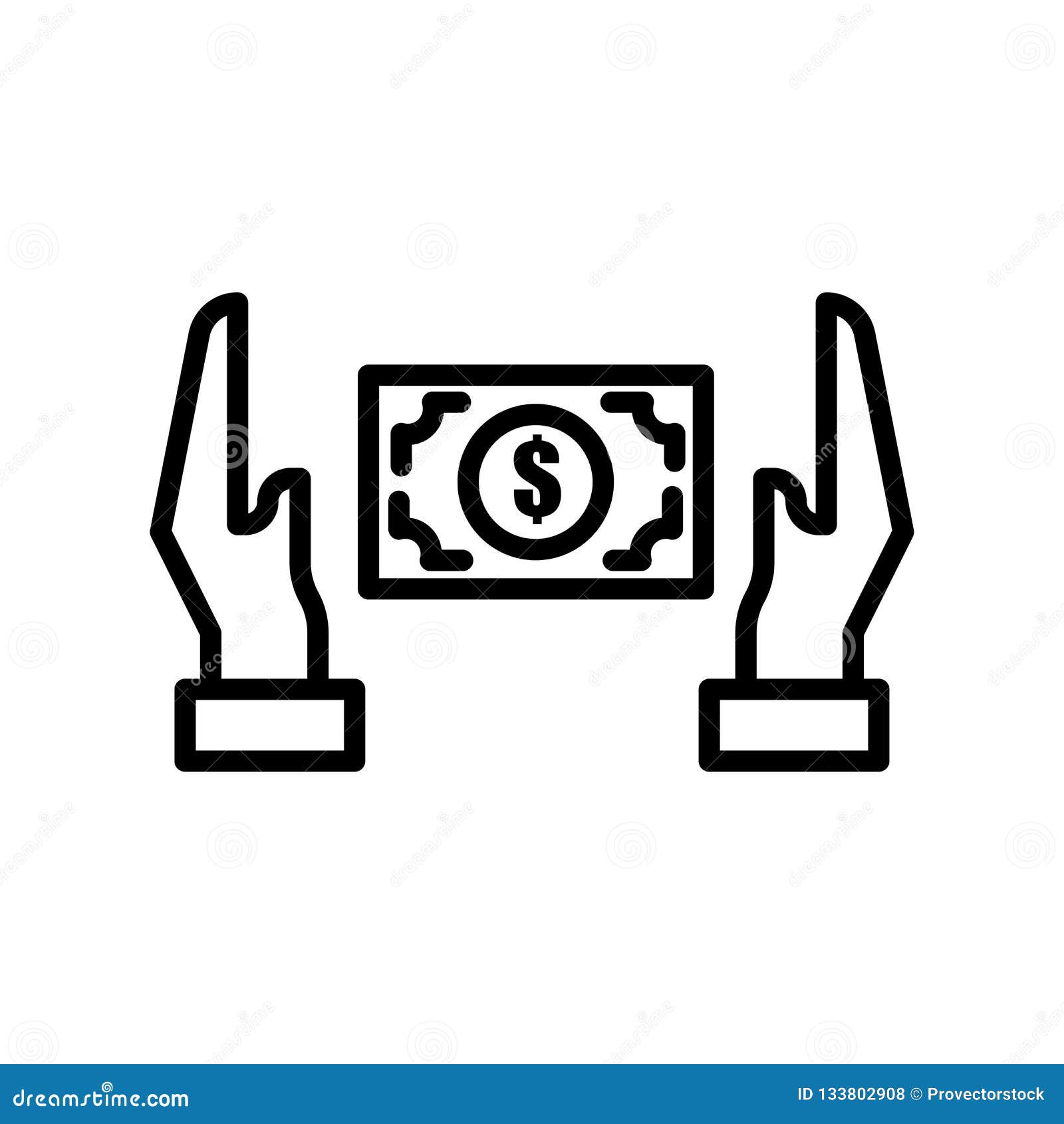Bribe Icon Vector Sign and Symbol Isolated on White Background Stock ...