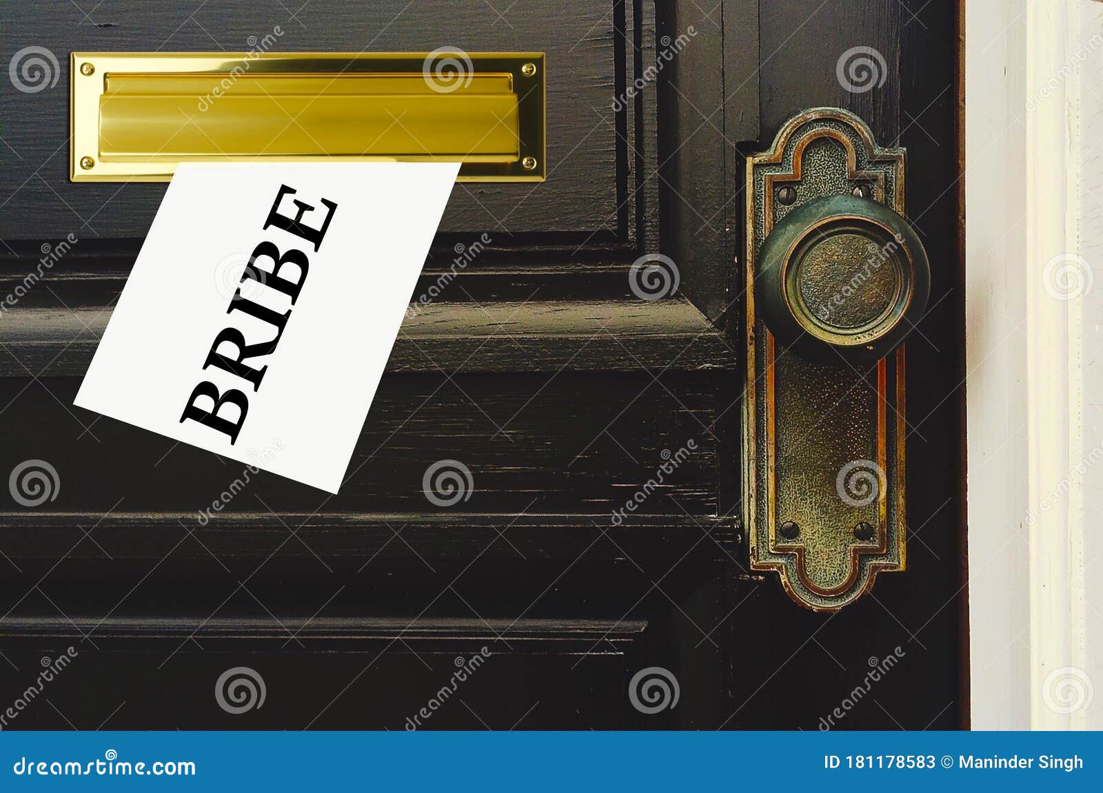 Bribe Letter Stock Image Image Of Approved Book Isolated 181178583