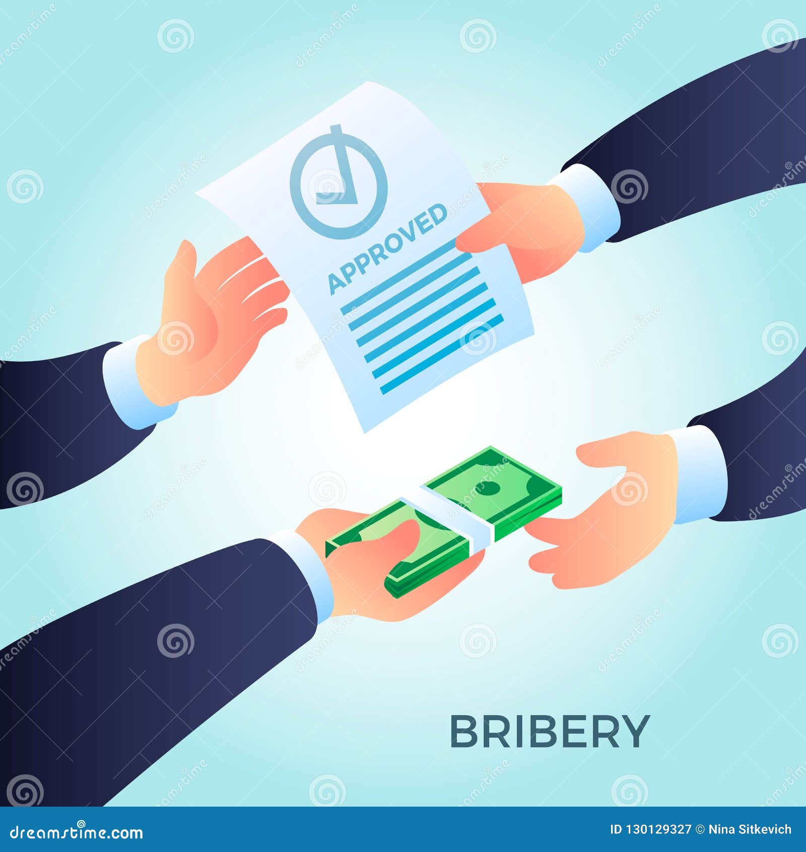 Bribery Concept Background, Isometric Style Stock Vector - Illustration ... Bribery Concept Background, Isometric Style Stock Vector - Illustration ...