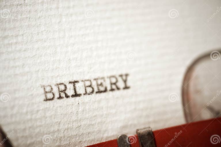 Bribery concept view stock photo. Image of scandal, write - 266880222