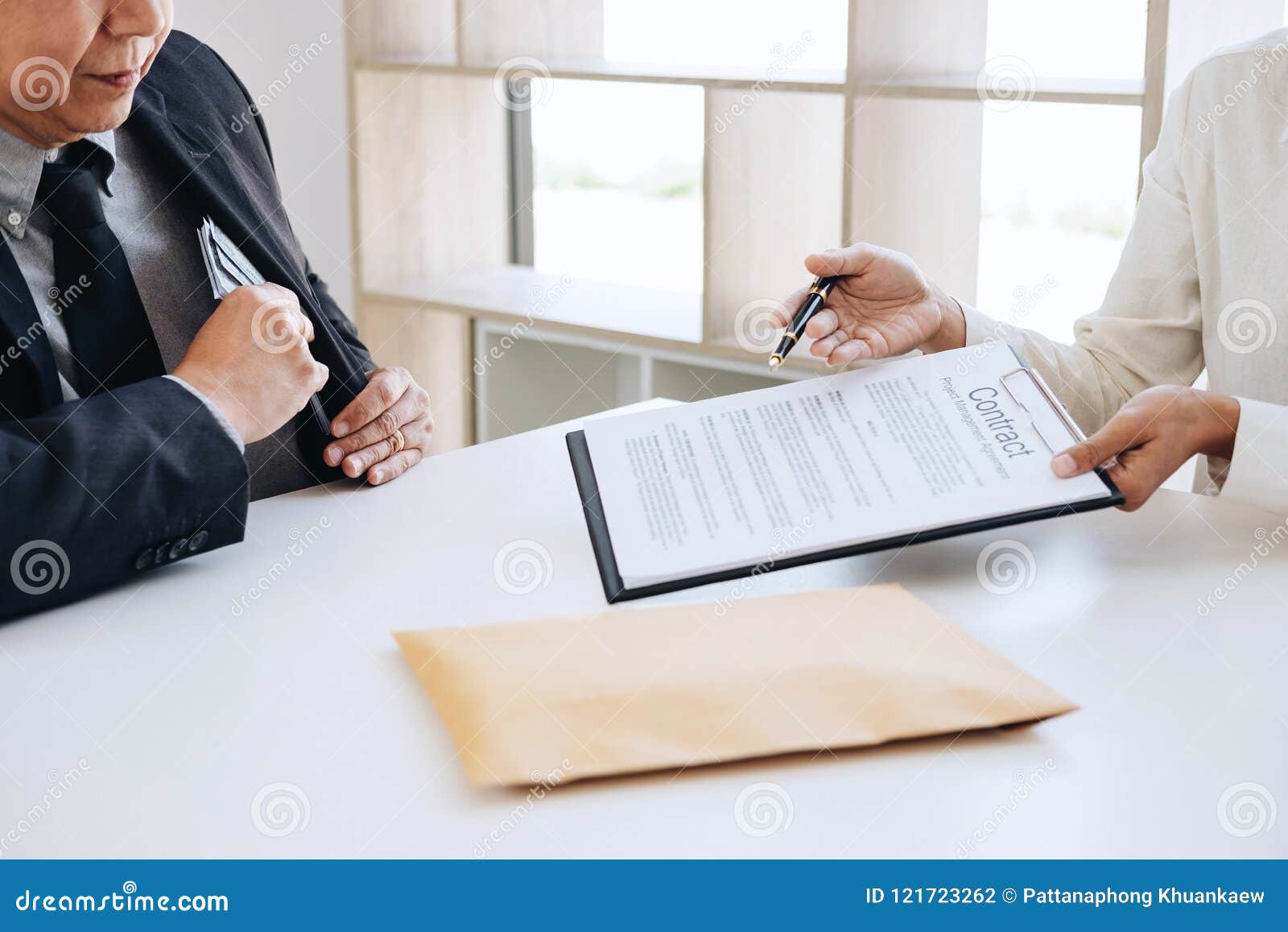 Bribery and Corruption Concept, Bribe in the Form of Dollar Bill Stock ...