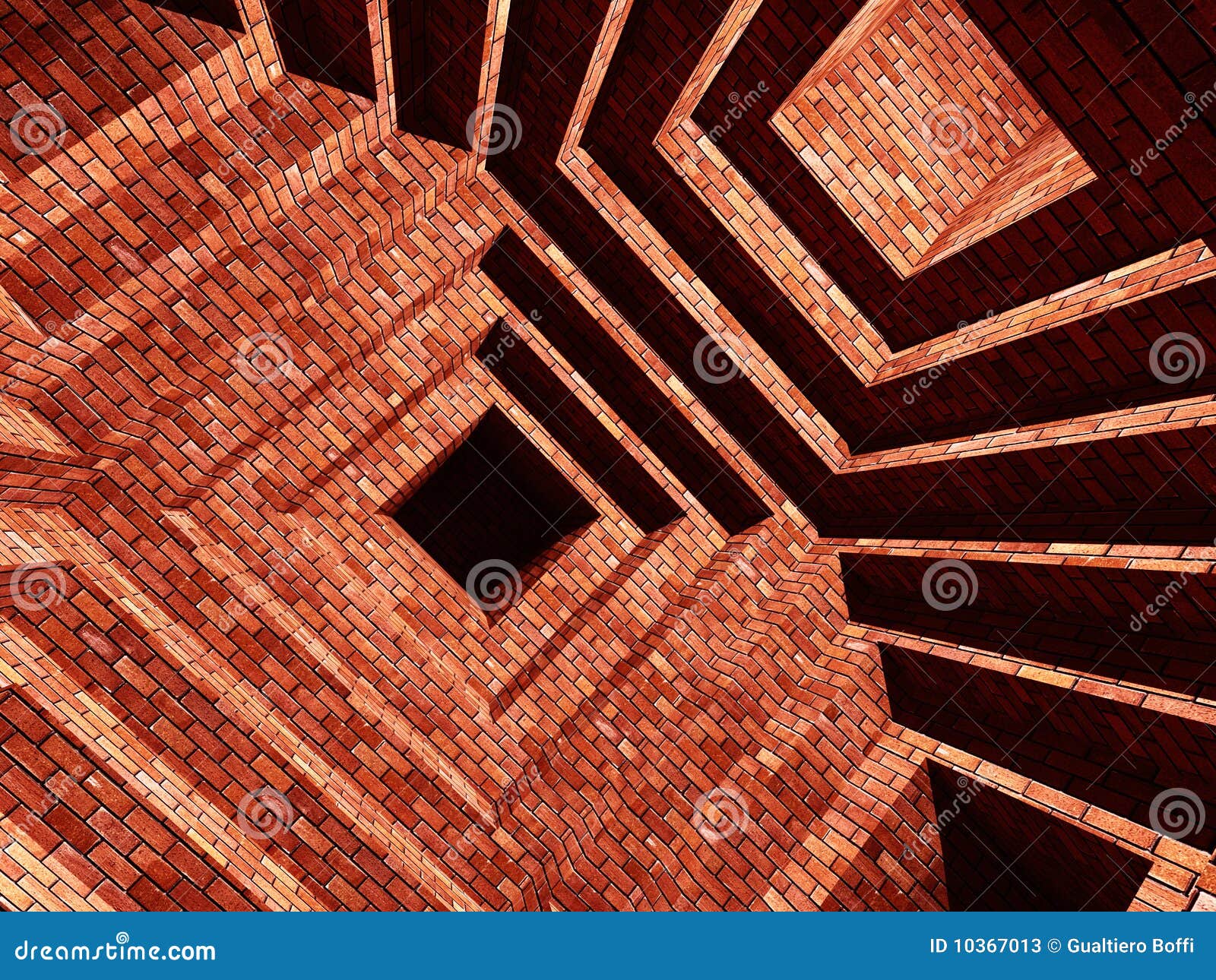 Brick abstarct building stock illustration. Illustration of ...