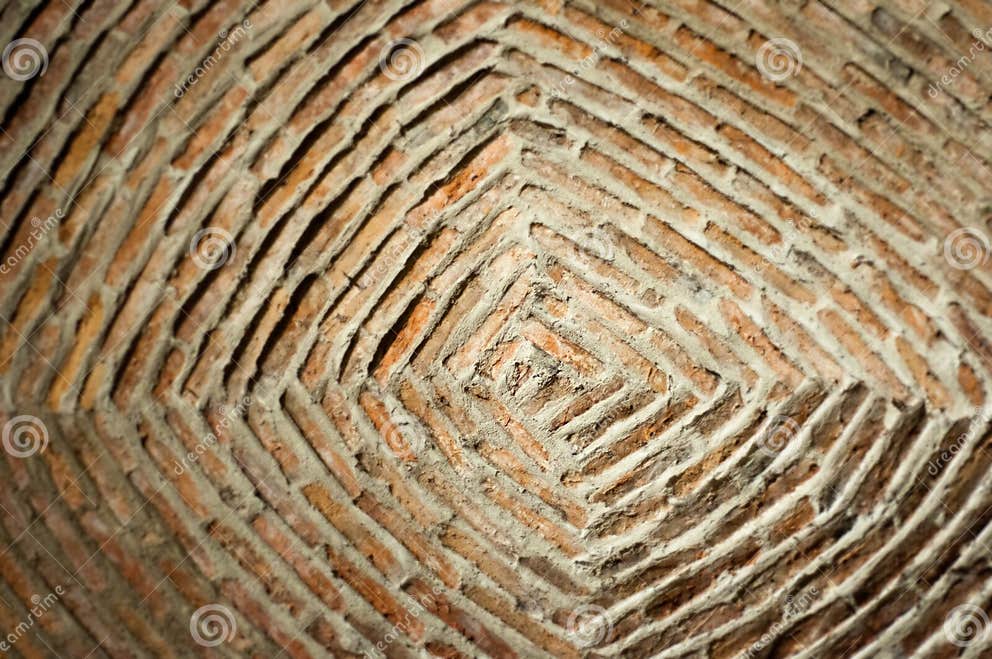 Brick arcade stock photo. Image of abstract, surrounding - 50397006