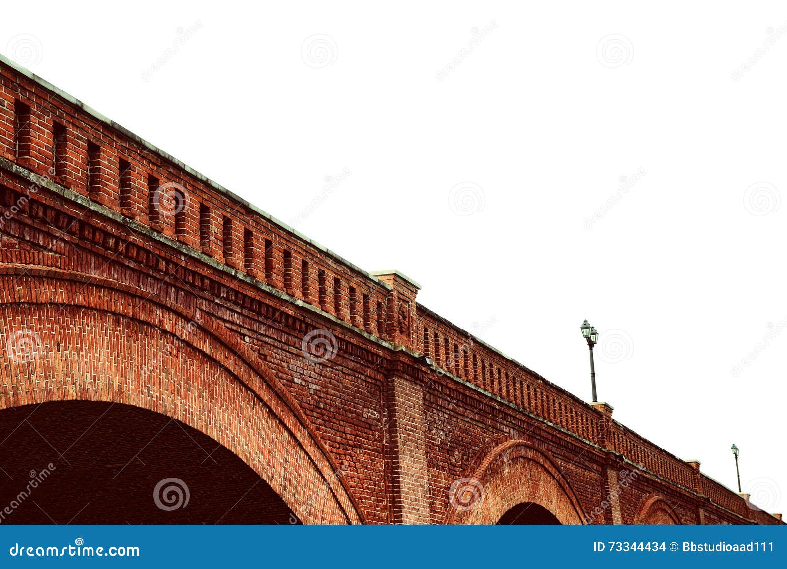 Brick arch bridge stock photo. Image of summer, architecture - 73344434